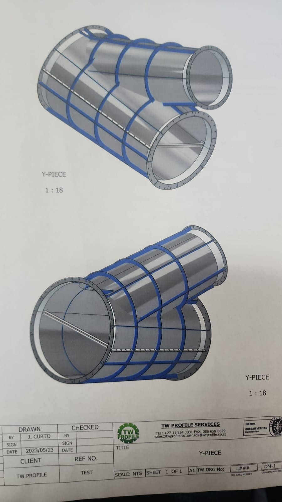 Y-Piece and T-Piece Manufacturing and Installation | Nova Komenco